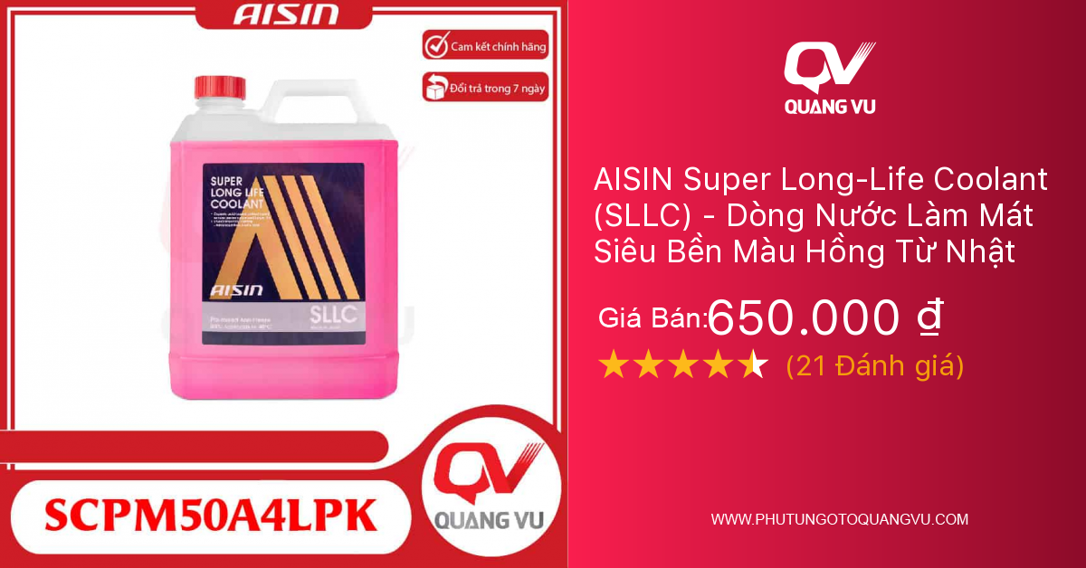 AISIN Super Long-Life Coolant (SLLC) - Dòng Nước Làm Mát Siêu Bền Màu ...